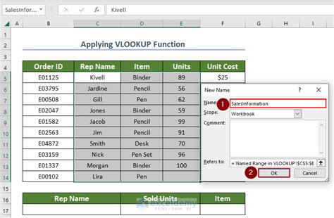 How To Use Named Range In Excel VLOOKUP Function Ways