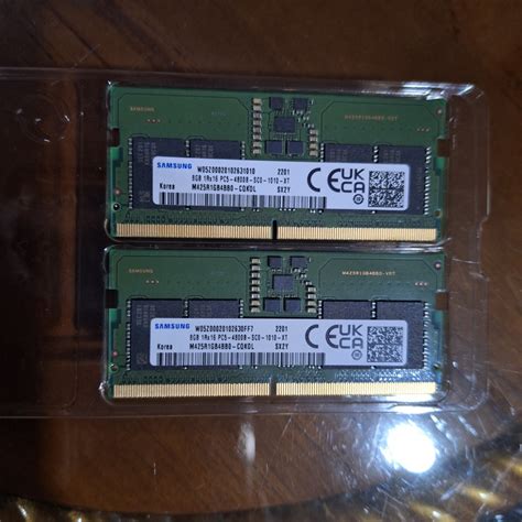 Ram Laptop Samsung Ddr5 4800 Mhz 16 Gb 8x2gb Sodimm Elektronik