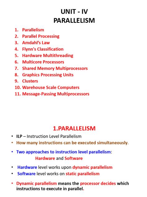 Ca Unit 4 Pdf Parallel Computing Graphics Processing Unit