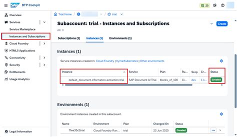 Use Trial To Set Up Account For Sap Document Ai And Get Service Key Sap Tutorials