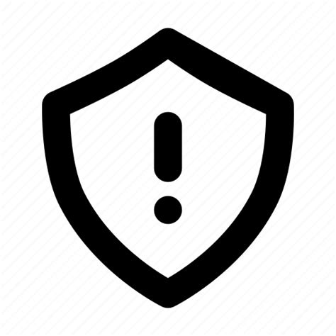 Shield Exclamation Icon Download On Iconfinder