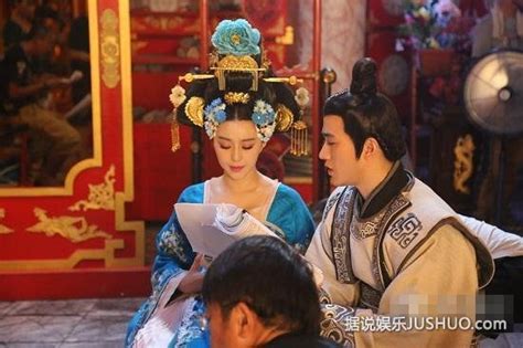 武媚娘片场曝光 范冰冰首谈与李治延接吻并不新鲜