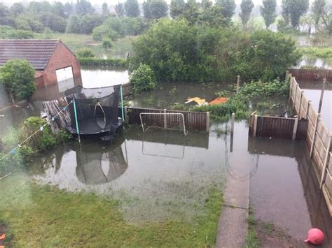 Basford Residents Gardens In Ruins After Heavy Flood Nottinghamshire