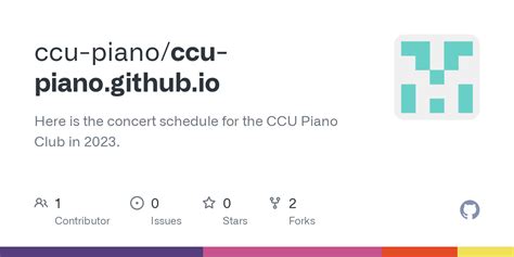 github ccu piano ccu here is the concert schedule for the ccu piano club in 2023