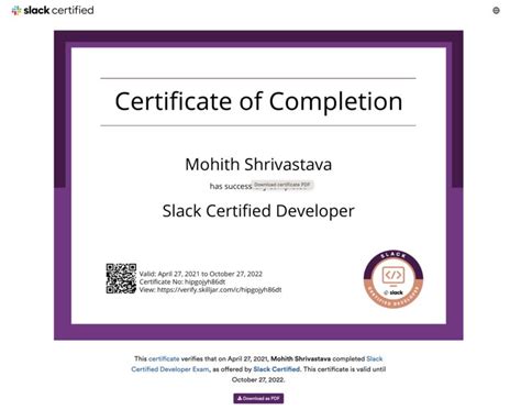 Mohith Shrivastava On Linkedin Slack Developer Certified 21 Comments