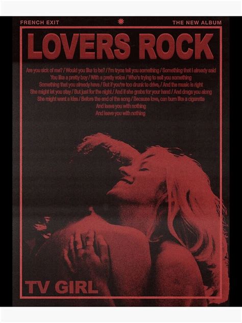 Tv Girl Lovers Rock Poster Poster For Sale By Hetorholon Redbubble