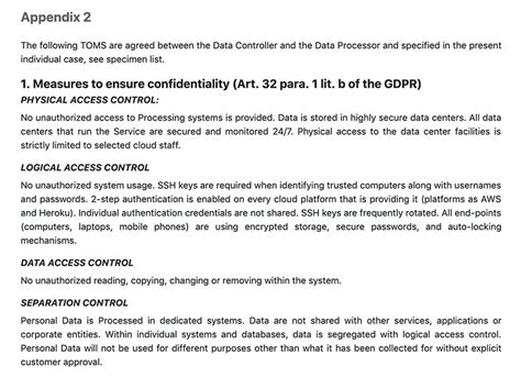 Gdpr Data Processing Agreement Template Privacy Policies