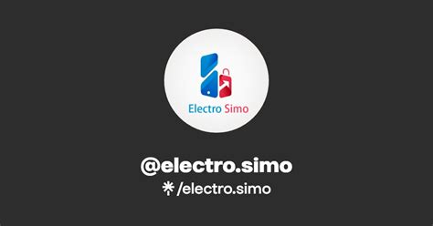 Electrosimo Instagram Tiktok Linktree