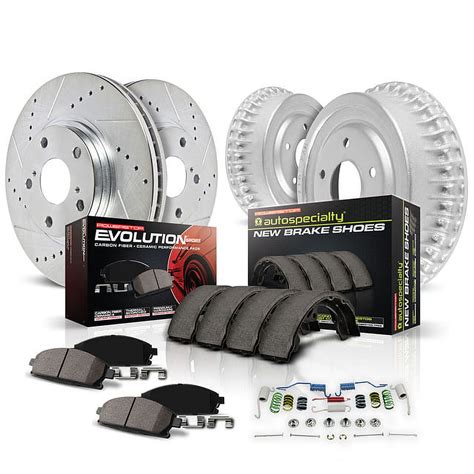 Powerstop Front And Rear Z23 Evolution Sport Brake Pad Rotor Drum And