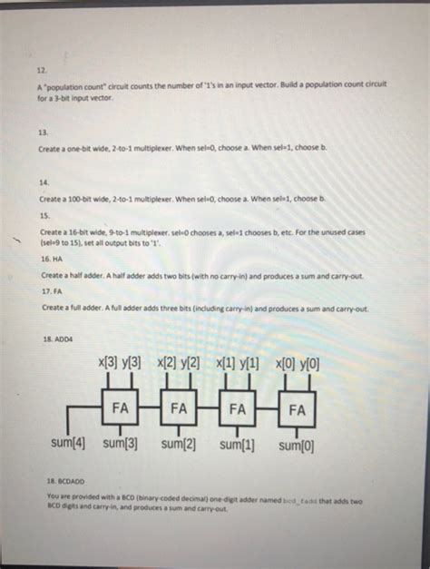 Solved Use Verilog Designs To Build The Circuits As Follows