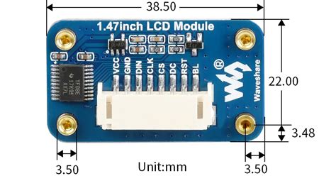 Waveshare 147inch Lcd Display Module Rounded Corners 172x320 Spi