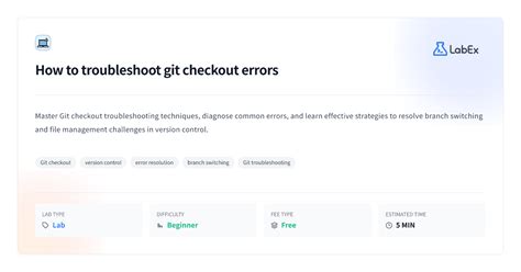How To Troubleshoot Git Checkout Errors Labex