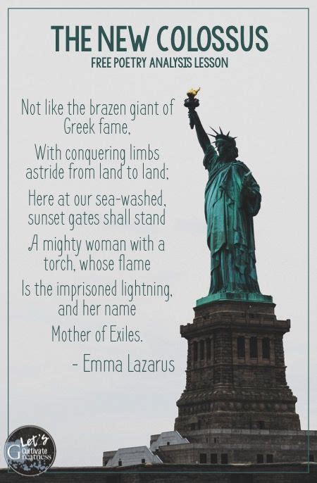 Statue Of Liberty Poem Printable Comenta M