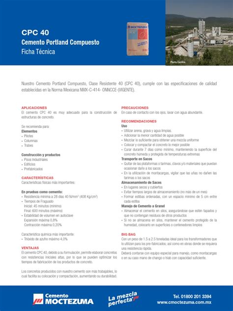 Crt Cpc 40 Pdf Hormigón Cemento