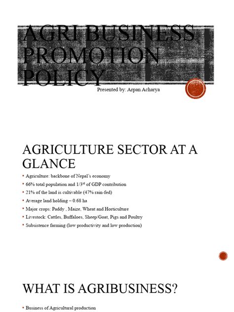 Term Paper Presentation Pdf Agriculture Agribusiness