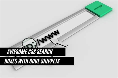 10 Awesome CSS Search Boxes With Code Snippets Wpshopmart