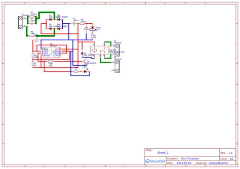 2 Led EasyEDA Open Source Hardware Lab