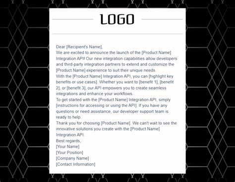 Integration Api Announcement Email Template New Feature Mailsoftly