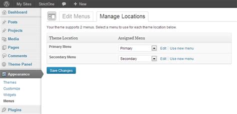 Setting Up The Menu StrictThemes Setting Up The Menu StrictThemes