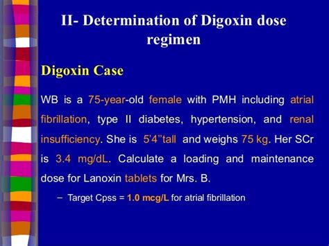 Clinical Pharmacokinetics Of Digoxin