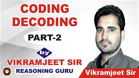 Coding Decoding Part 2 By Reasoning Guru Vikramjeet Youtube