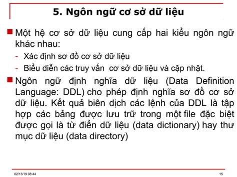 Slide Hệ Quản Trị Cơ sở dữ liệu CHƯƠNG 1 PPT