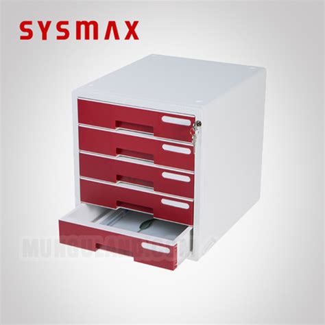 Sysmax 시스맥스 시스템 칼라서류함 5단 와인 문구랜드