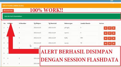 Menampilkan Alert Notifikasi Dengan Session Flashdata YouTube