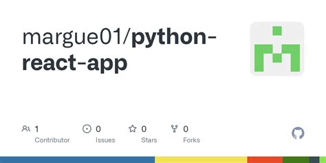 Github Margue01python React App