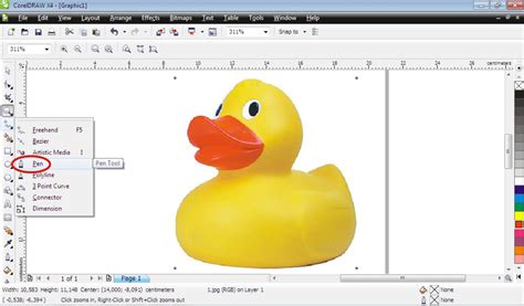 Grafika Studio Tehnik Dasar CorelDraw Memotong Gambar Dengan Pen Tool