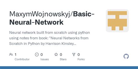 Github Maxymwojnowskyj Basic Neural Network Neural Network Built From Scratch Using Python