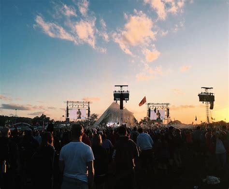 Premium Photo Crowd Enjoying At Music Concert Against Sky