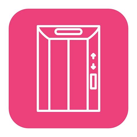 엘리베이터 아이콘 프리미엄 벡터