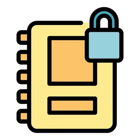 Premium Vector Secured Folder Icon Outline Vector Security Guard Officer Security Color Flat