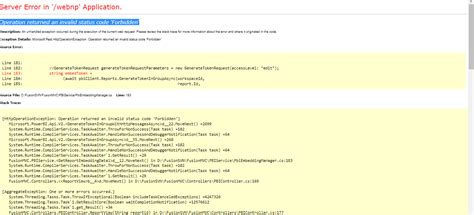 Operation Returned An Invalid Status Code Forbidd Microsoft Fabric Community
