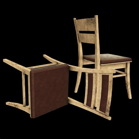 Premium Photo Chair With Backrest 3d