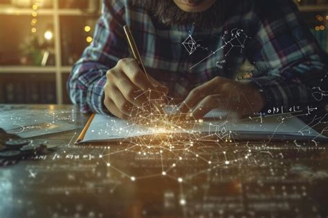 Premium Ai Image Scientist Combining Geometry Physics And Math For