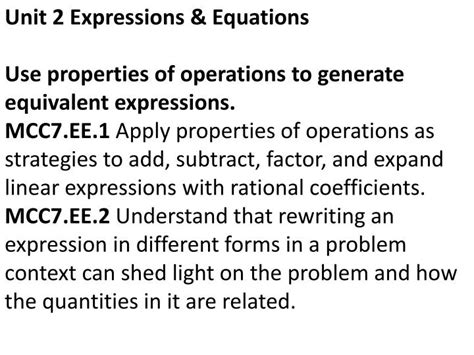 PPT Unit Expressions Equations PowerPoint Presentation Free Download ID