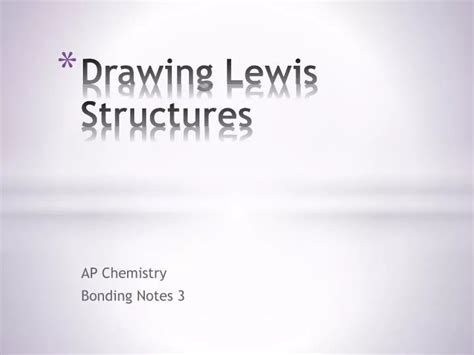 PPT Drawing Lewis Structures PowerPoint Presentation Free Download ID