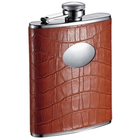 Visol Vf1326 Brooke 6 Ounce Orange Crocodile Pattern Flask 1 Kroger