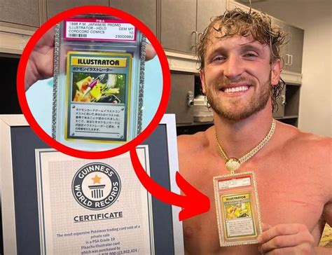 Logan Paul Sells Pokémons Legendary Pikachu Illustrator Card For