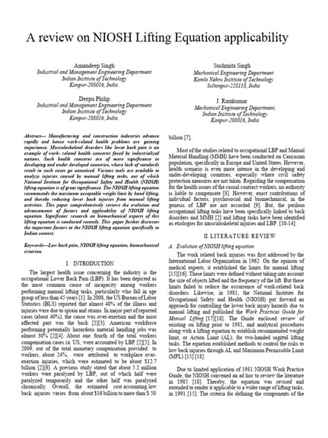 Areviewonnioshliftingequationapplicability Pdf