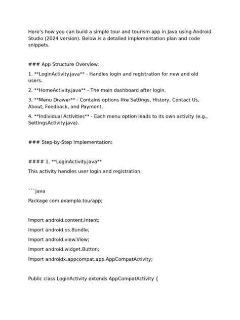 Demo App Pdf Android Operating System Java Programming Language
