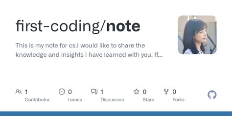 Github First Codingnote This Is My Note For Cs