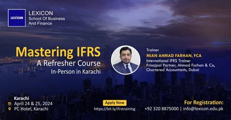 Mastering Ifrs A Refresher Course In Pc Karachi Lexicon