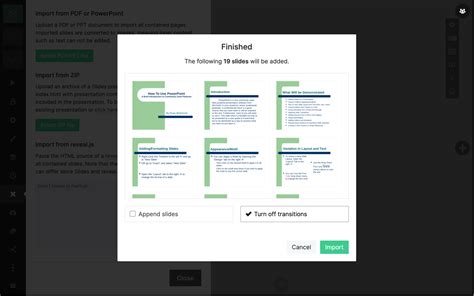 How To Import A PPT Presentation To Slides