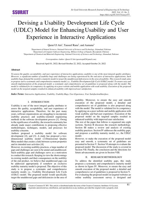 pdf devising a usability development life cycle udlc model for
