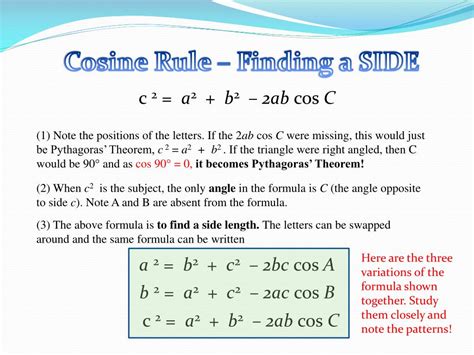 PPT The Sine Rule The Cosine Rule PowerPoint Presentation Free Download ID