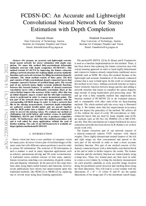 Pdf Fcdsn Dc An Accurate And Lightweight Convolutional Neural