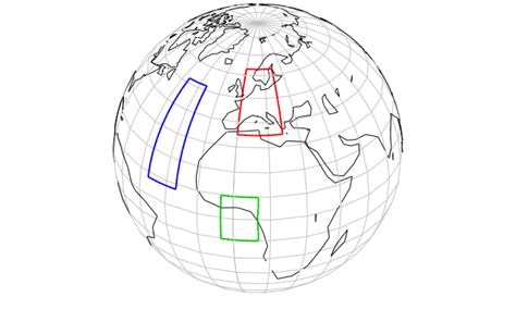 Visualization Drawing Rectangles In Spherical Coordinates In Gnuplot